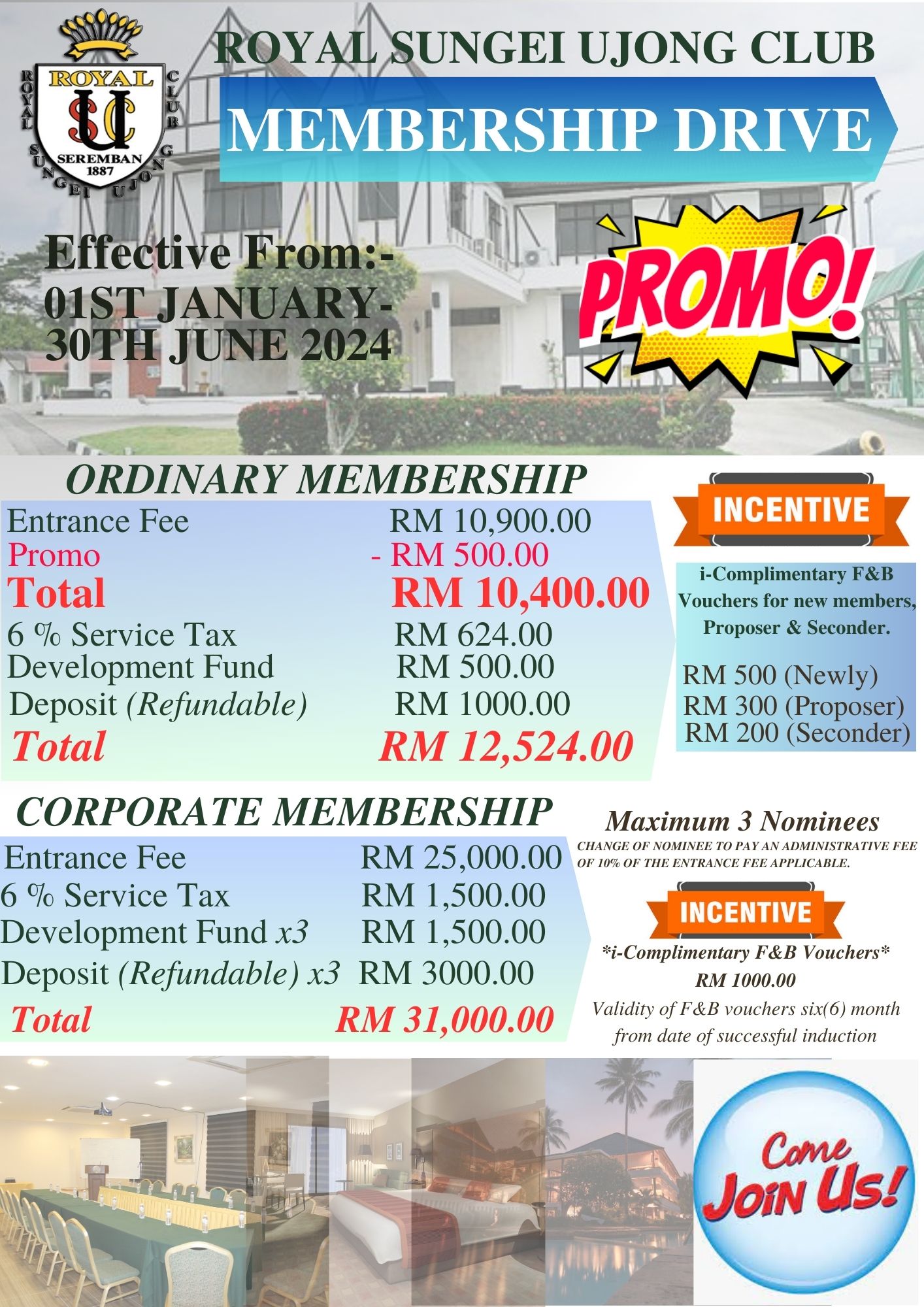MEMBERSHIP PROMOTION - Royal Sungei Uong Club